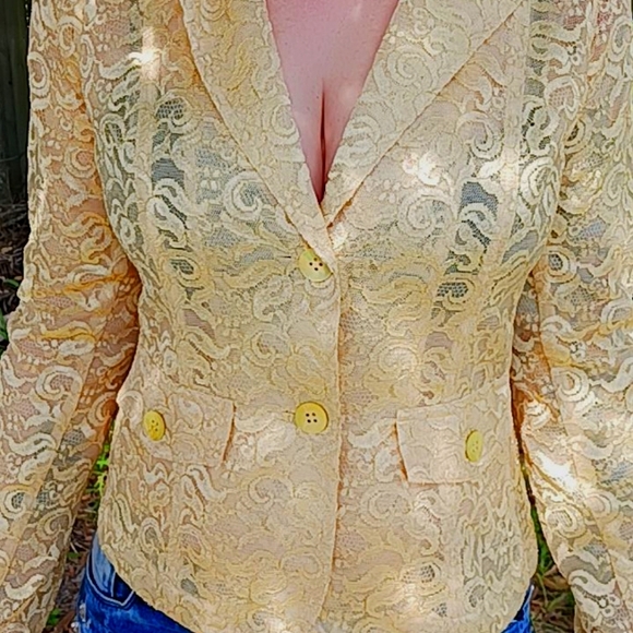 Jackets & Coats | Vintage Lace Jacket | Poshmark